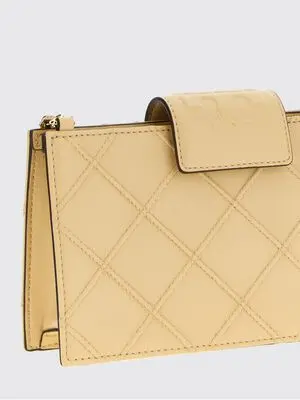 Tory Burch Quilted Leather Mini Bag - Beige