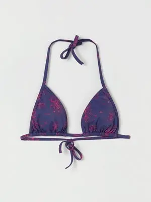 KAMPOS Blue Printed Bikini Top - Navy