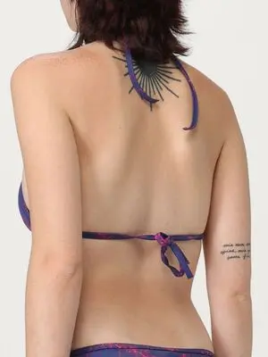 KAMPOS Blue Printed Bikini Top - Navy