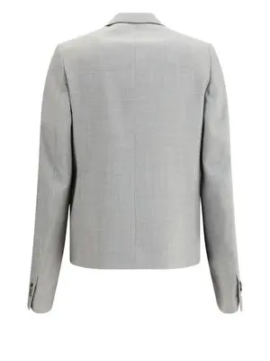 Loewe Wool Single-breasted Jacket - Light Grey