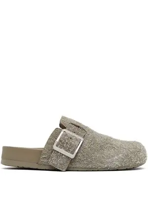 Loewe Easy Buckle Slippers - Kaki