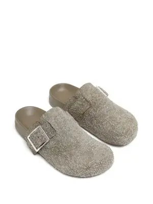 Loewe Easy Buckle Slippers - Kaki