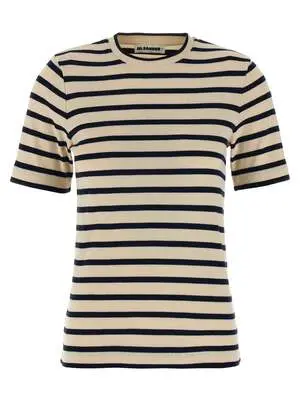 JIL SANDER Striped Jersey T-shirt