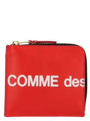 Comme Des Garçons Huge Logo Wallet - Red