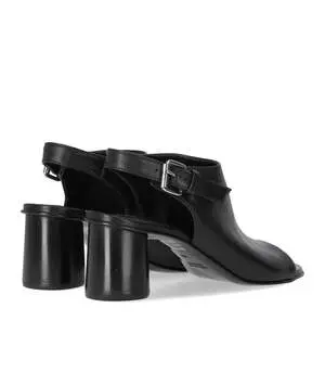 Elena Iachi Heeled Leather Sandals