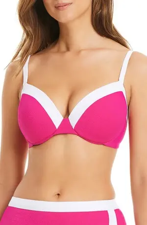 ROD BEATTIE Underwire Bikini Top - Pink Punch