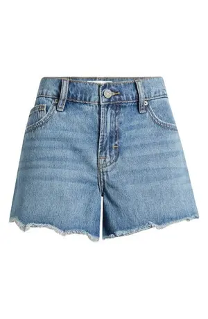HIDDEN JEANS Frey Hem Cutoff Denim Shorts