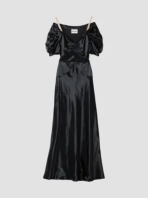 MIU MIU Long Satin Dress