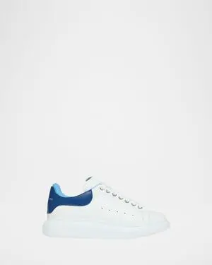Alexander McQueen Oversized Leather Sneakers - White/blue