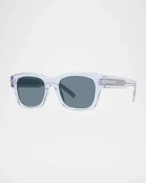 Givenchy Gv One Rectangle Sunglasses - Crystalgreen