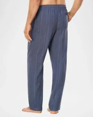 Majestic International Apos;s Summer Woven Stripe Lounge Pants - Blue
