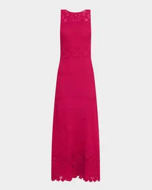 chinese dress ladies Alexandra- Sexy Long Stretchy Evening Lace Gown In Baby Pink – Twin By Tare  Isaac main image 1