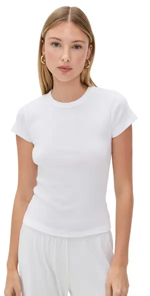 LESET Nando Slim Fit Tee - White
