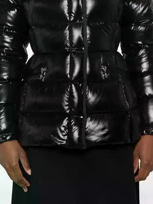 Moncler Hooded Quilted Jacket - Black