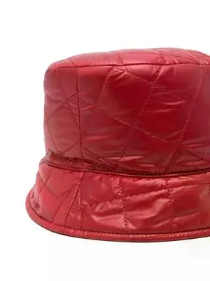 Moncler Diamond-quilted Bucket Hat - Red