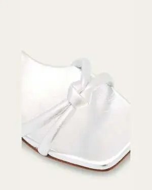 GIANVITO ROSSI Juno Nappa Leather Knotted Ankle-strap Sandals