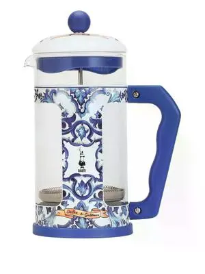 Dolce & Gabbana X Bialetti Carretto-print French Coffee Press - White