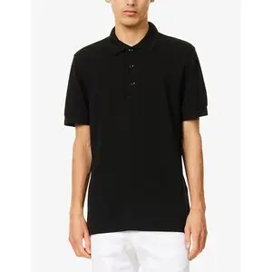 TOM FORD Short-sleeve Lyocell-cotton Piquet Polo Shirt - Black