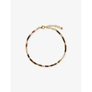 Monica Vinader Delphi Gemstone Beaded Bracelet - Brown