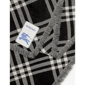 Burberry Wide Check Wool-silk Scarf