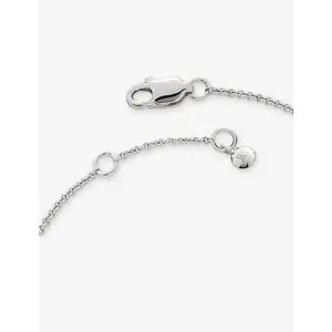 Monica Vinader October Birthstone Pink Tourmaline Chain Bracelet - Silver