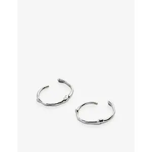 Monica Vinader Siren Mini Huggie Earrings - Silver