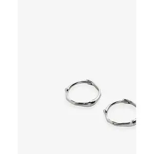 Monica Vinader Siren Mini Huggie Earrings - Silver