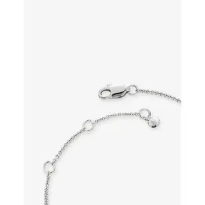 Monica Vinader March Birthstone Aquamarine Chain Bracelet - Silver