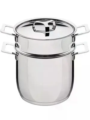 ALESSI Pots&pans Stainless Steel Pasta Set - Silver