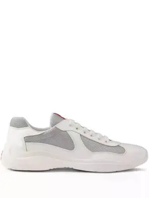 Prada America's Cup Mesh-paneled Sneakers - White