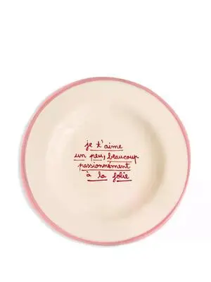 LAETITIA ROUGET I Like You Plate - White