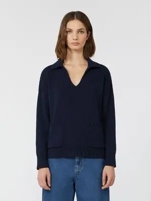 Max Mara Cotton Yarn Polo Sweater