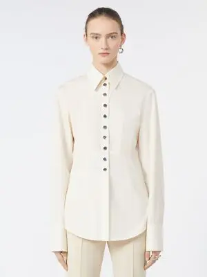 Max Mara Long-sleeved Poplin Shirt