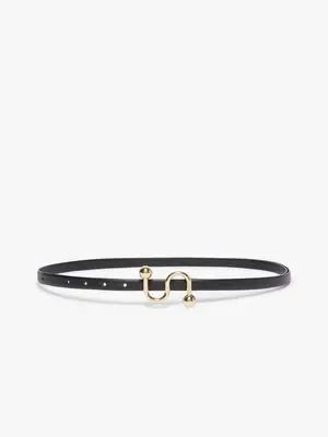 Max Mara Sportmax Monogram Belt With Buckle - Black
