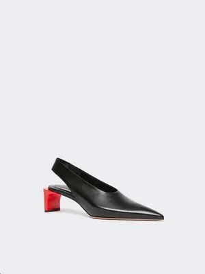 Max Mara Leather Slingbacks