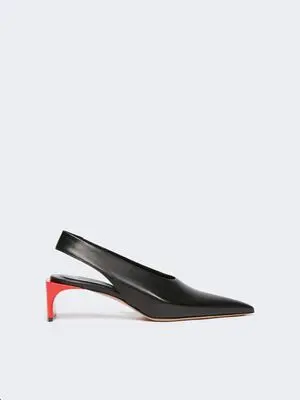 Max Mara Leather Slingbacks