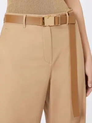 Max Mara Cotton Twill Wide-leg Trousers