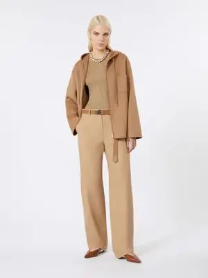 Max Mara Cotton Twill Wide-leg Trousers