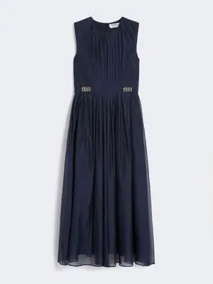 Max Mara Silk-blend Organza Midi Dress