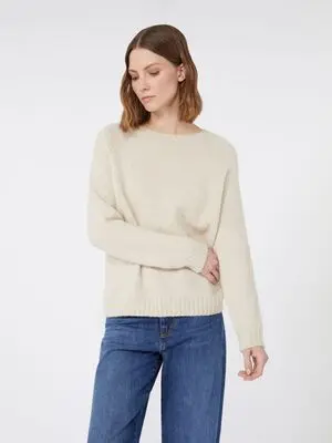 Max Mara Alpaca And Cotton Sweater - Ivory
