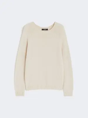 Max Mara Alpaca And Cotton Sweater - Ivory