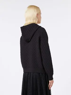 Max Mara Viscose Yarn Quilted Bomber Jacket