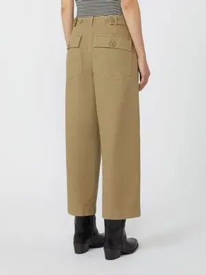 Max Mara Canvas Barrel-leg Trousers