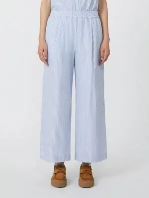 Max Mara Cotton Sateen Cropped Trousers