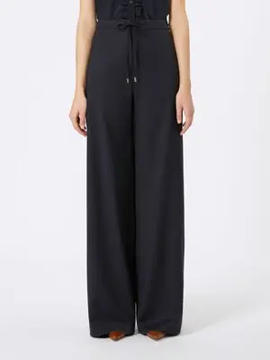 Max Mara Wool Drawstring Trousers