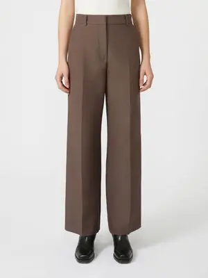 Max Mara Technical Cotton Palazzo Trousers