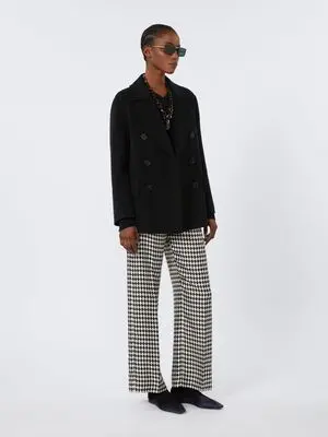 Max Mara Flared Printed Silk Trousers