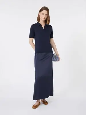 Max Mara Satin Calf-length Skirt