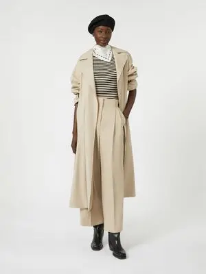 Max Mara Water-repellent Canvas Trench Coat