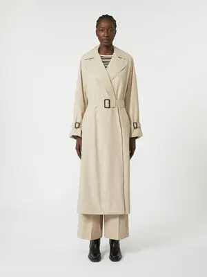 Max Mara Water-repellent Canvas Trench Coat